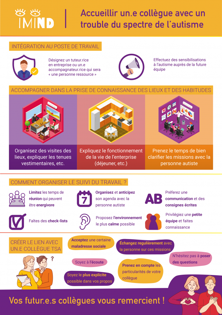 Fiche N°5 : Accueillir un.e collègue avec un trouble du spectre de l'autisme - IMIND